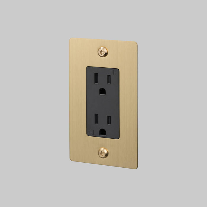 1G DUPLEX OUTLET / LINEAR / WITHOUT LOGO