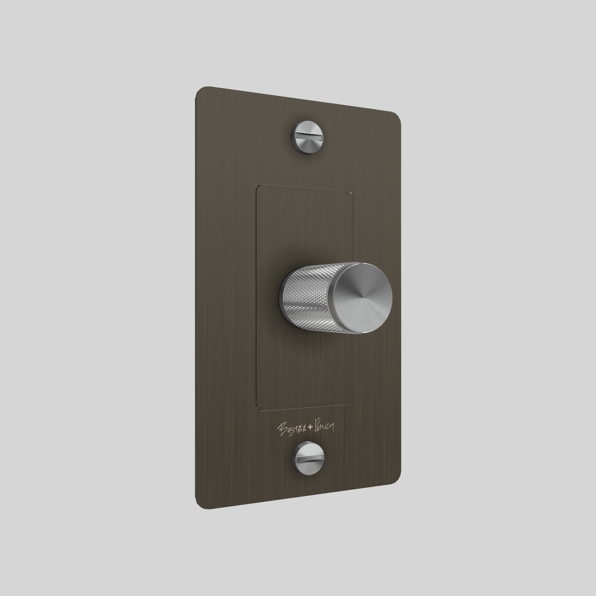 1G DIMMER / CROSS / WITH LOGO / SMOKED BRONZE / STEEL